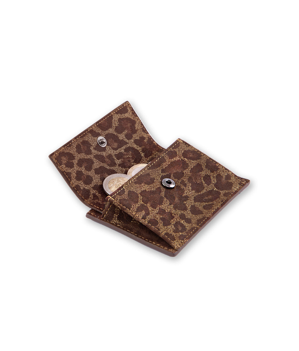 PICCOLO LEO - fine card case made of genuine lambskin with leo pattern ...